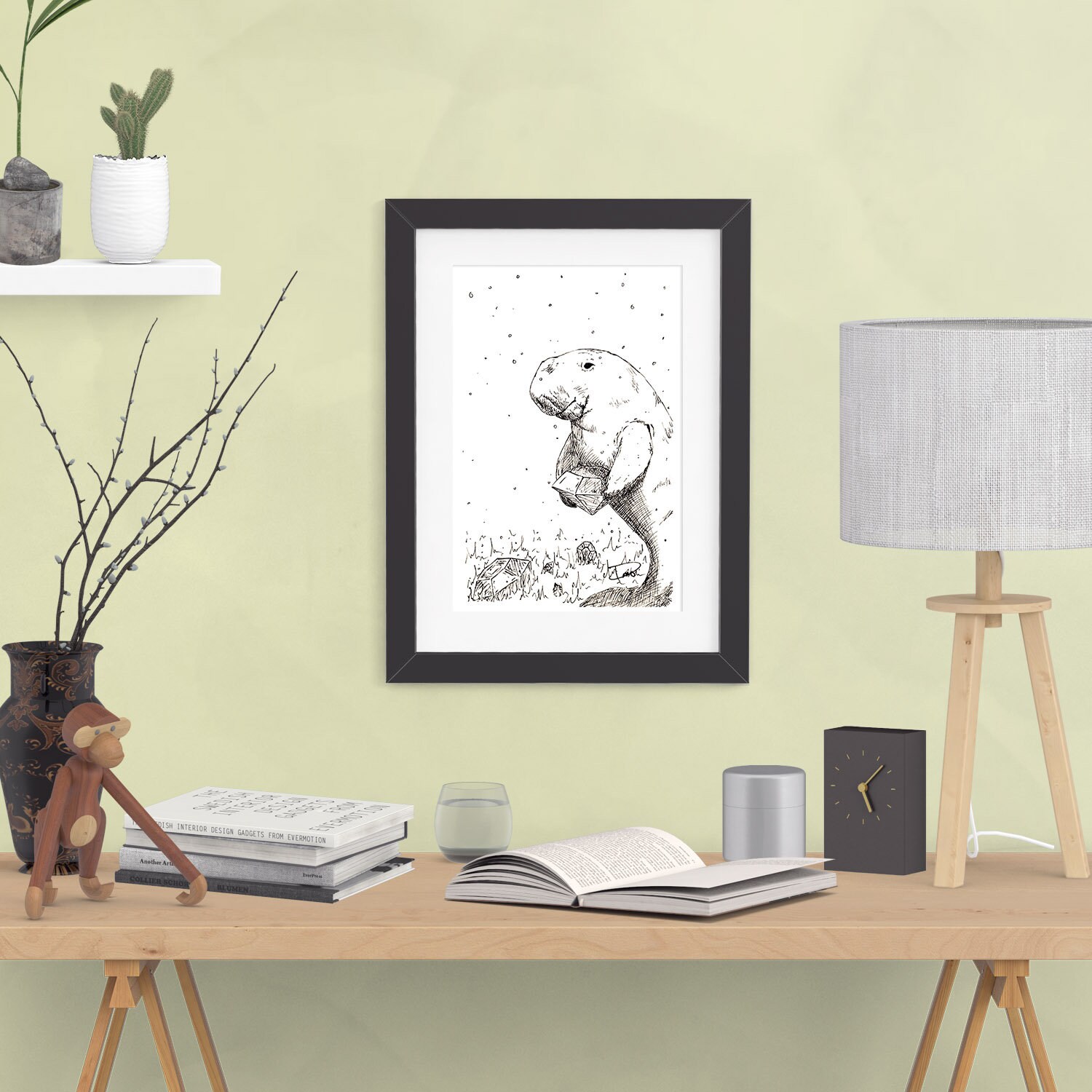 Save the Dugong Pen Drawing Inktober 2018 print - Etsy