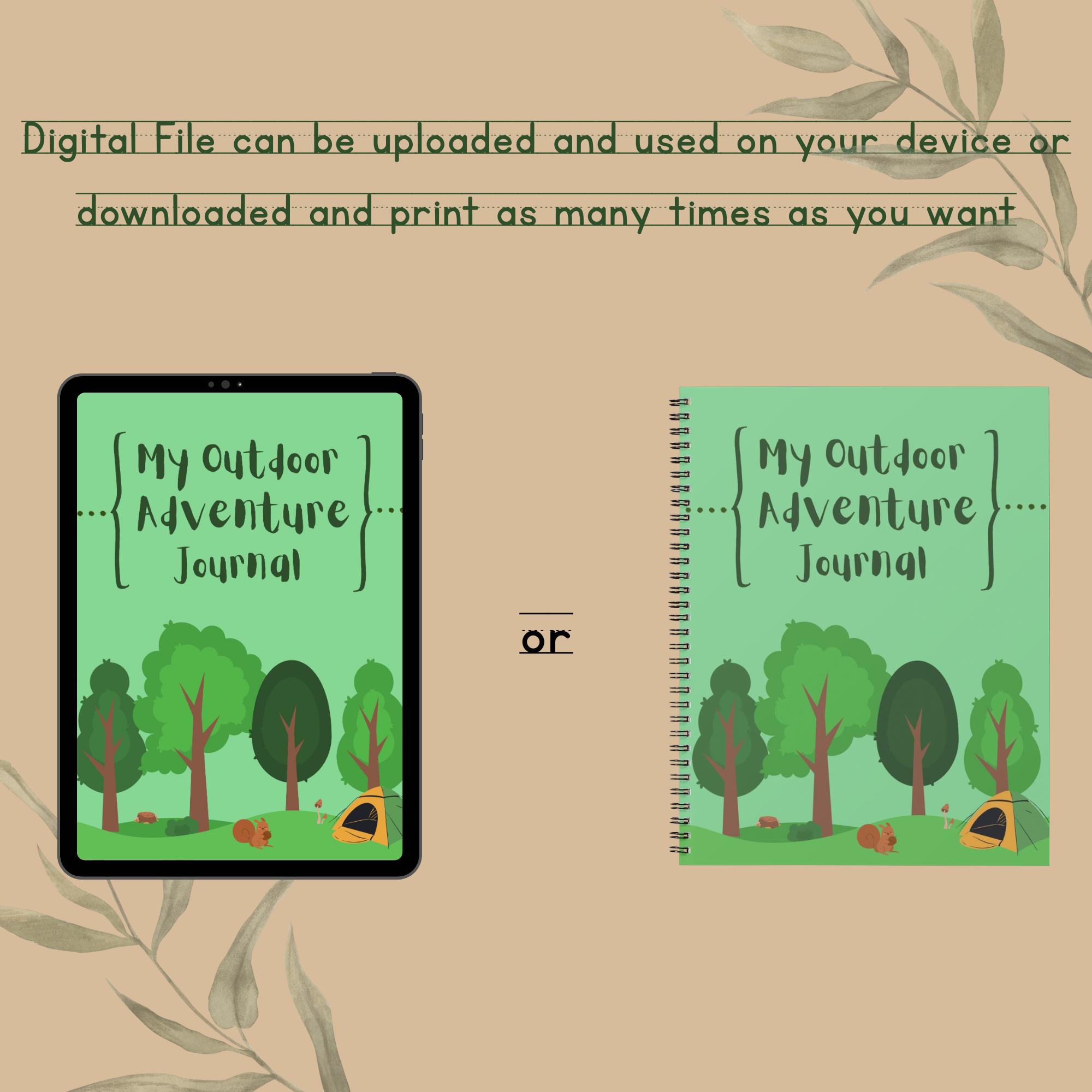 Kids Nature Journal Printable – Nature Scavenger Hunt, Camping Activity ...