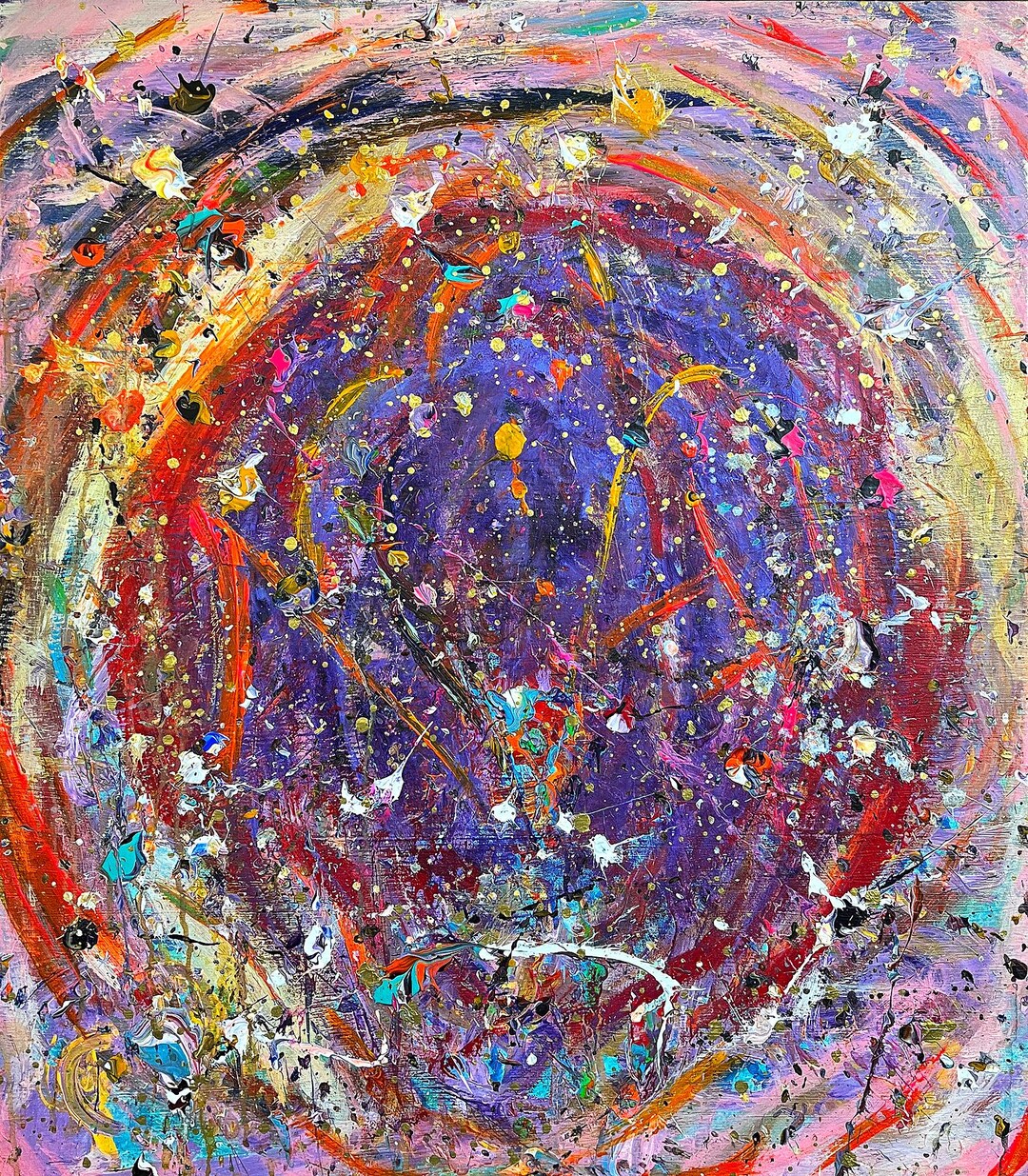 Venus Abstract Art Print | Cosmic Expressionist Painting - Etsy