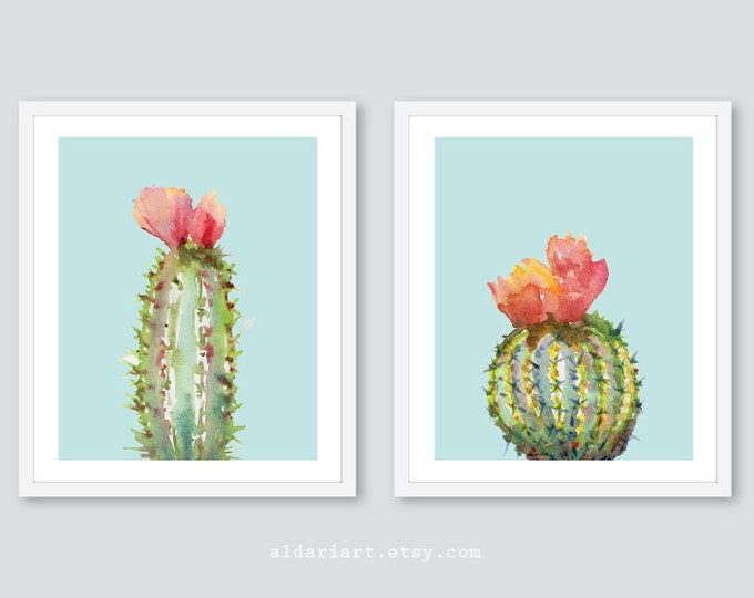Cactus Wall Art Cactus Prints Cactus Wall Decor Cactus - Etsy