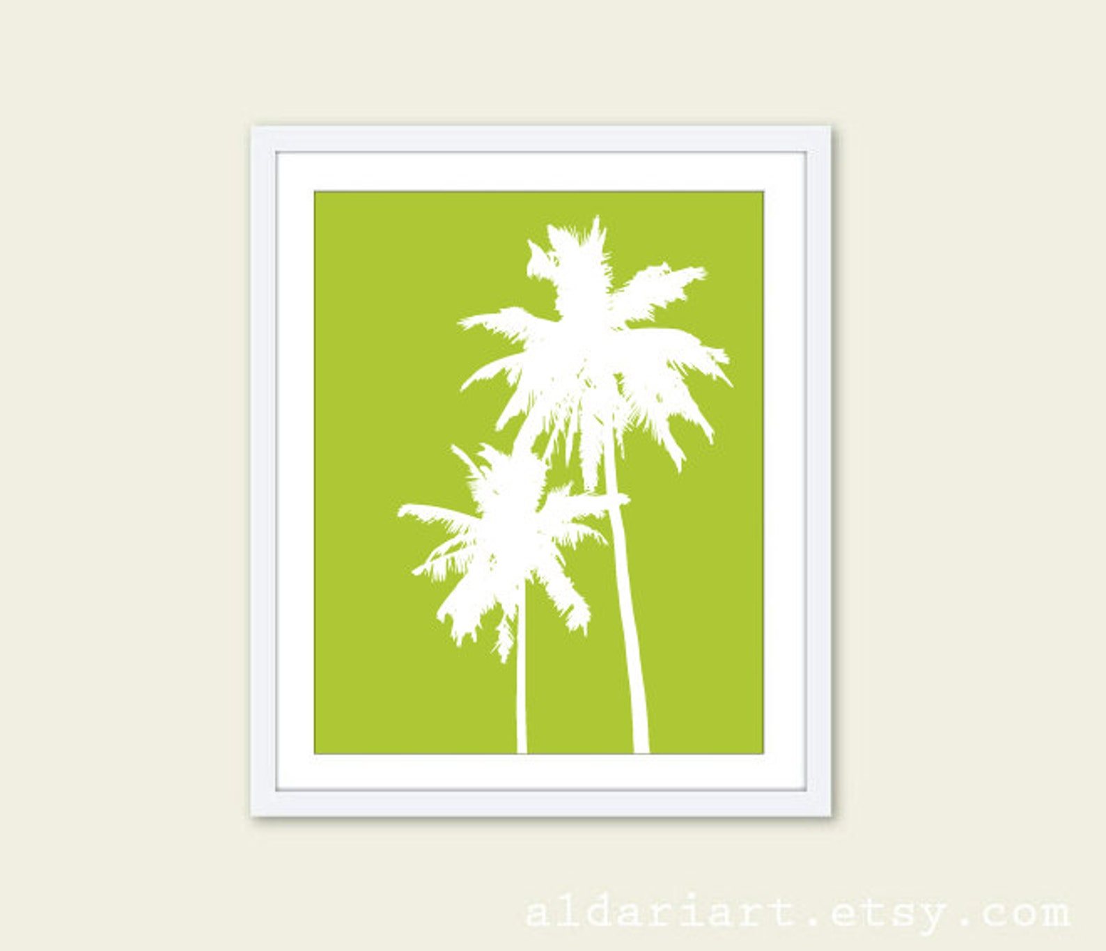 Tropical Palm Tree Art Print Modern Home Decor Tropical Etsy