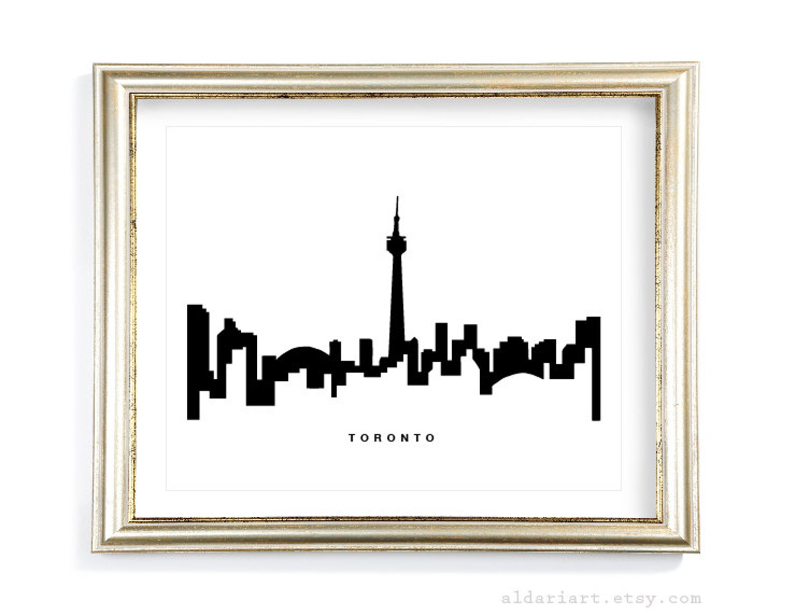 Toronto Skyline Print Toronto Cityscape Print Toronto Wall - Etsy