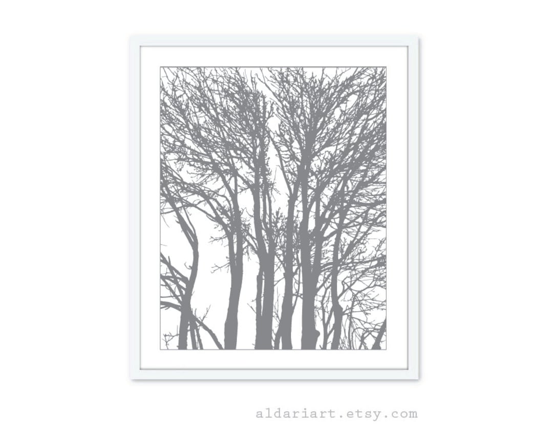 Tree Art Print, Nature Wall Decor, Tree Wall Art, Woodland Decor ...