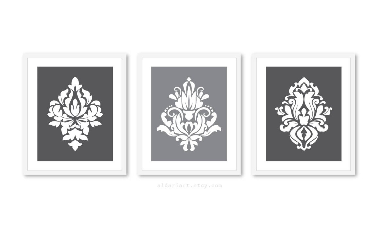 Damask Prints Damask Wall Art Damask Art Prints Damask - Etsy