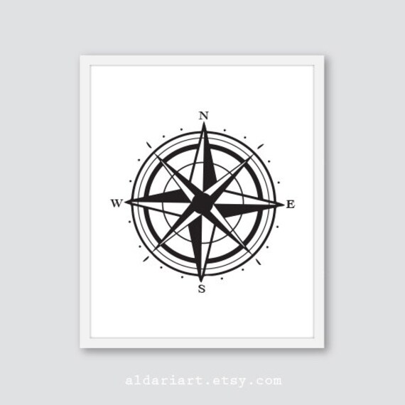 Simple Black Compass