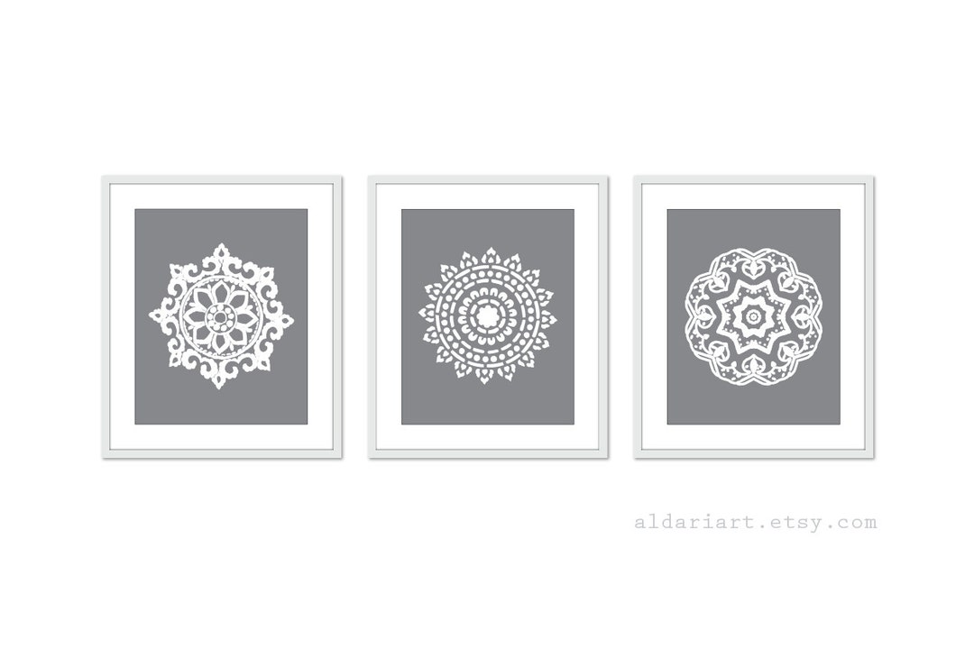 Mandala Art Prints - No. 2 - Modern Medallion Wall Art - Geometric Home ...