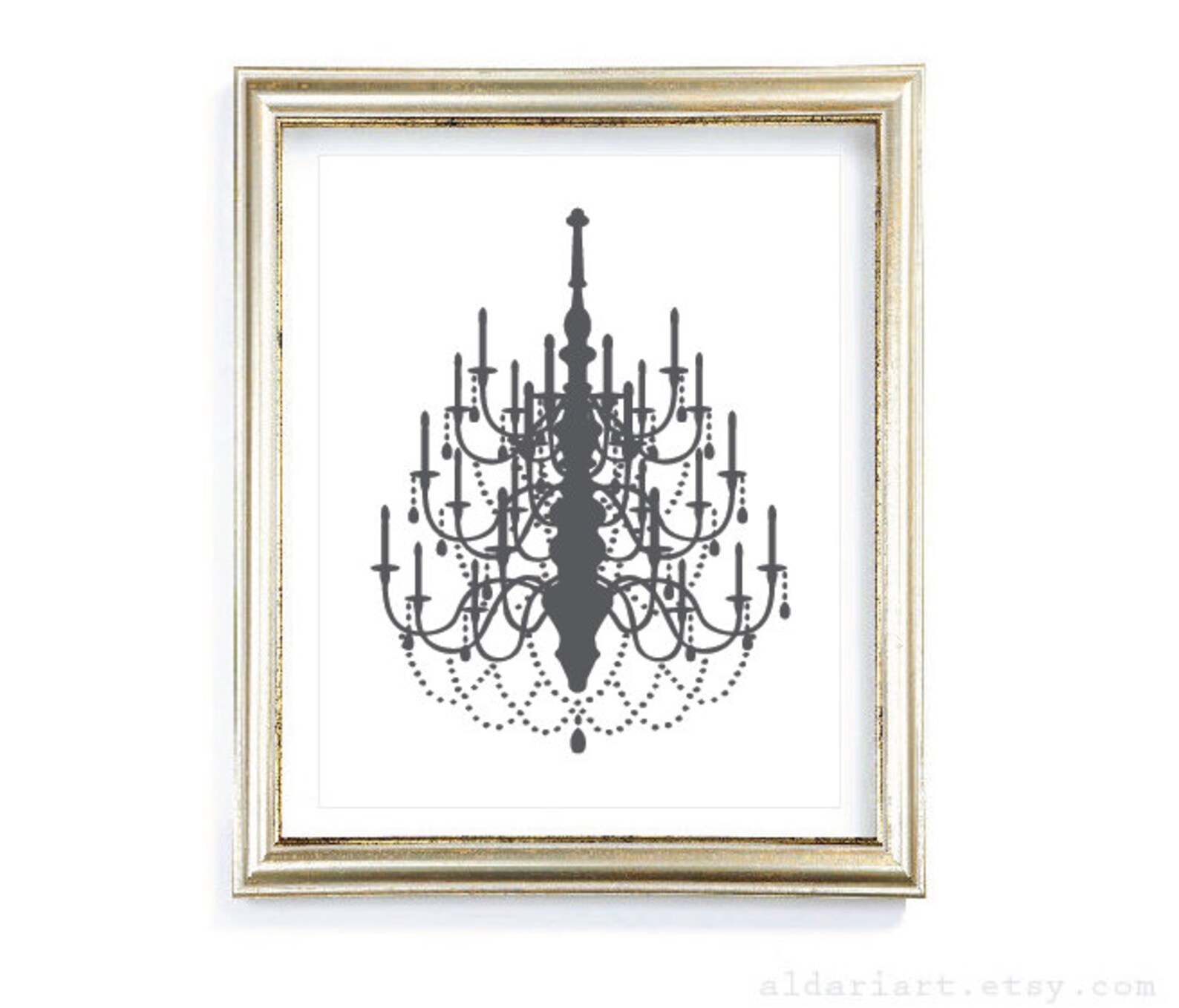 Chandelier Art Print - Chandelier Wall Art - Chandelier Poster ...