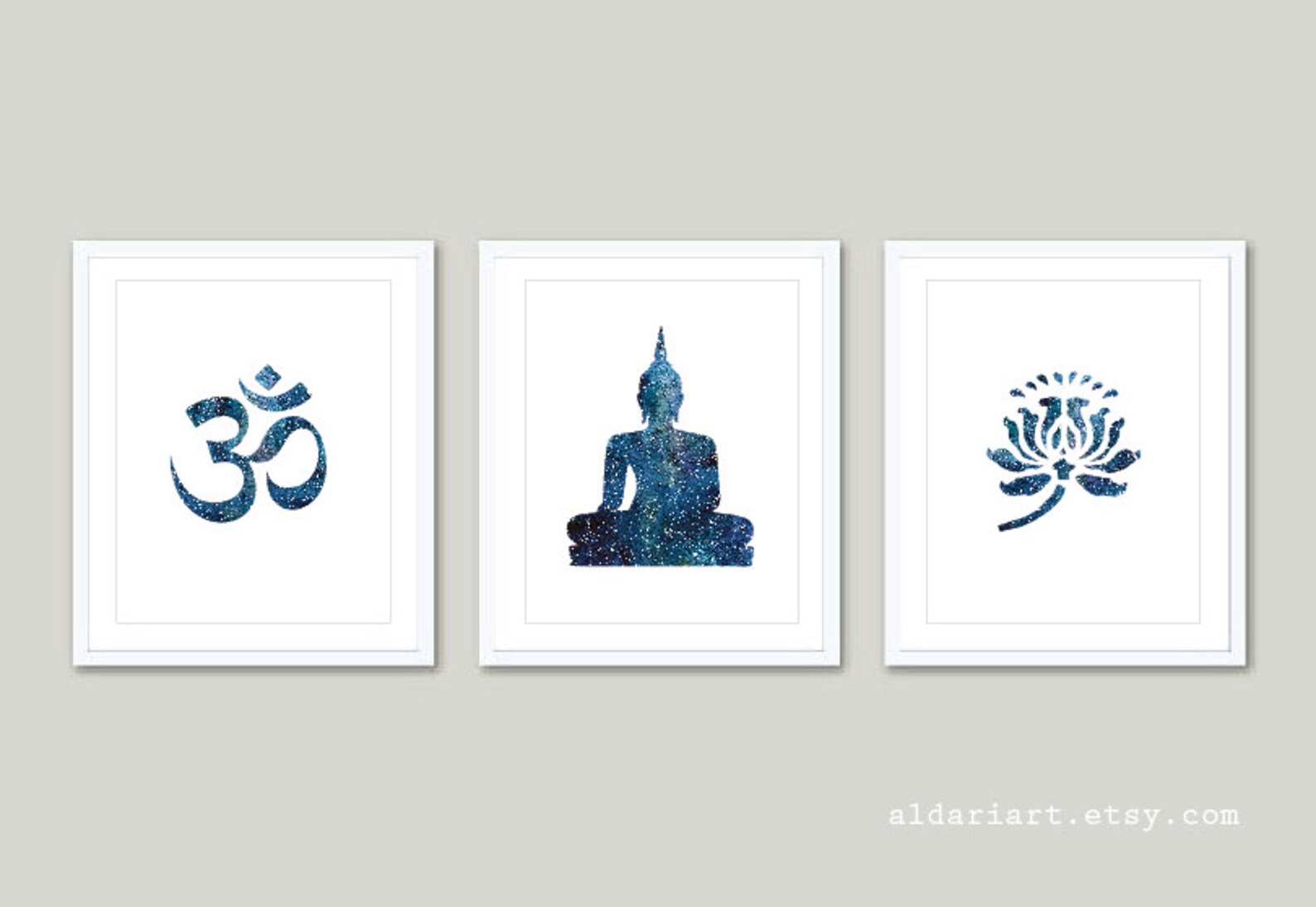 Namaste Art Prints Yoga Wal Art Set of 3 Prints Om Print - Etsy