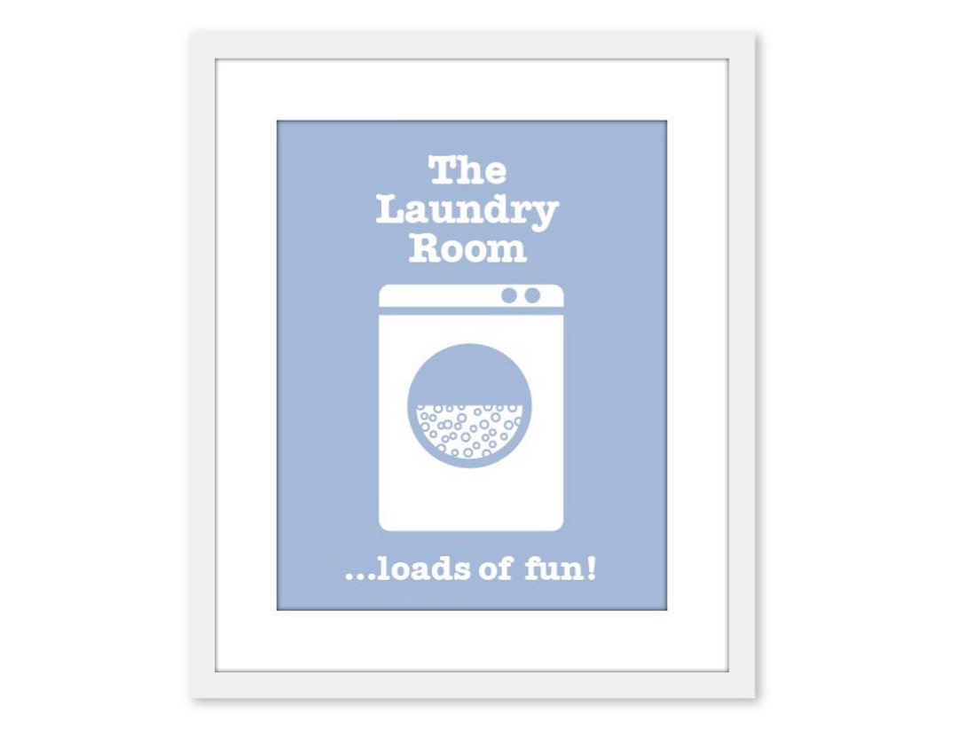 Laundry Room Wall Art Print, Washing Machine Print, Funny Laundry Room ...