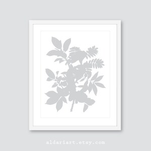 Leaves Art Print, Botanical Wall Decor, Modern Plant Art, Urban Jungle ...