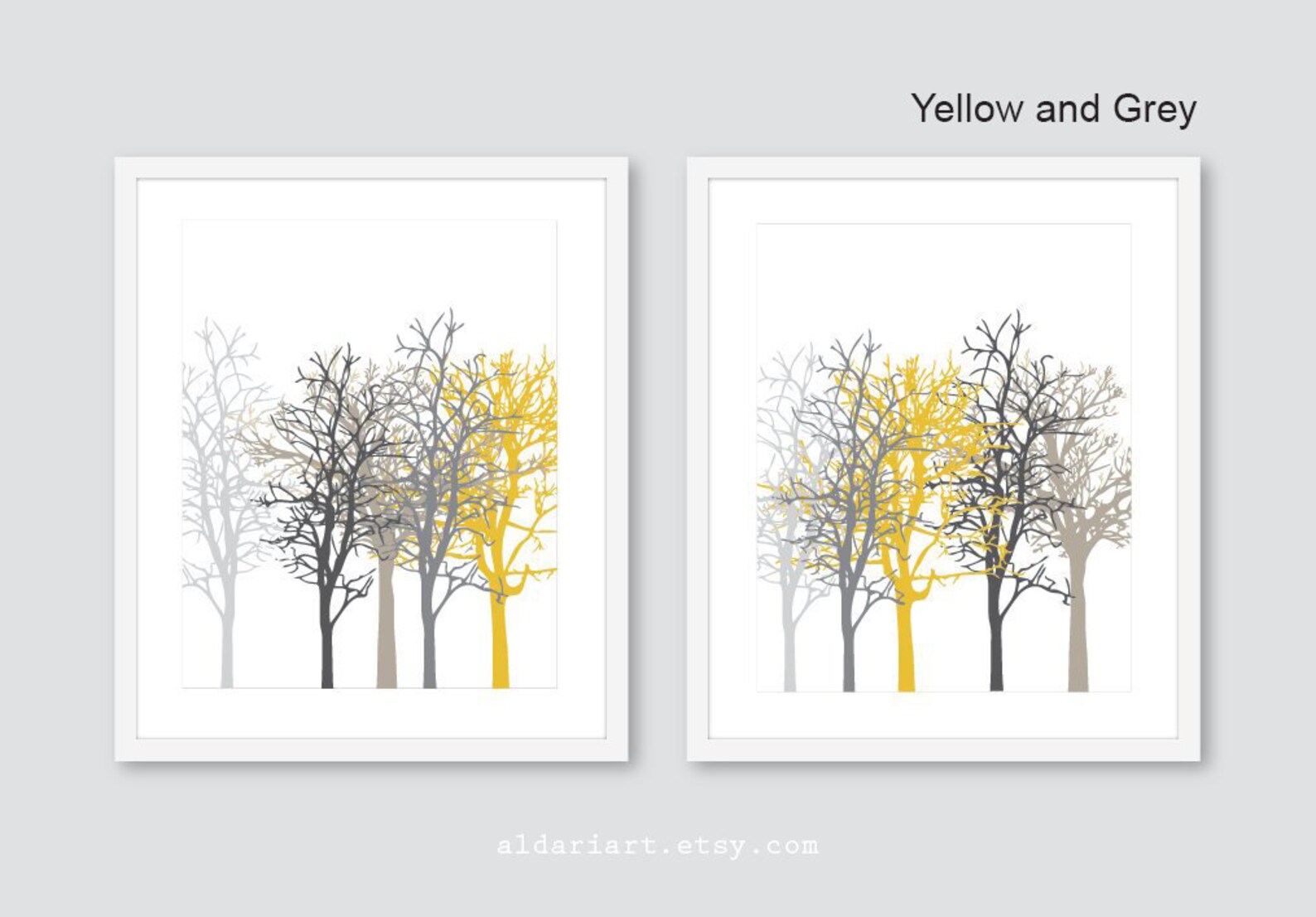 Trees Art Print Tree Wall Art Minimalist Tree Print | Etsy