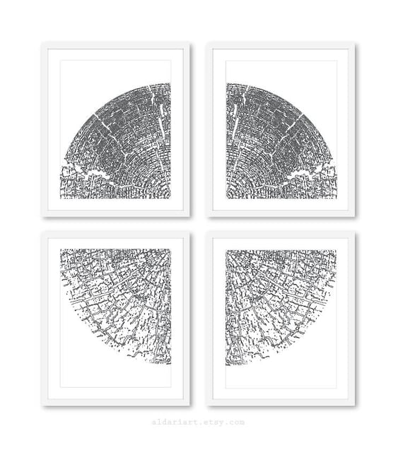 Tree Ring Prints Tree Stump Prints Tree Rings Wall Art | Etsy