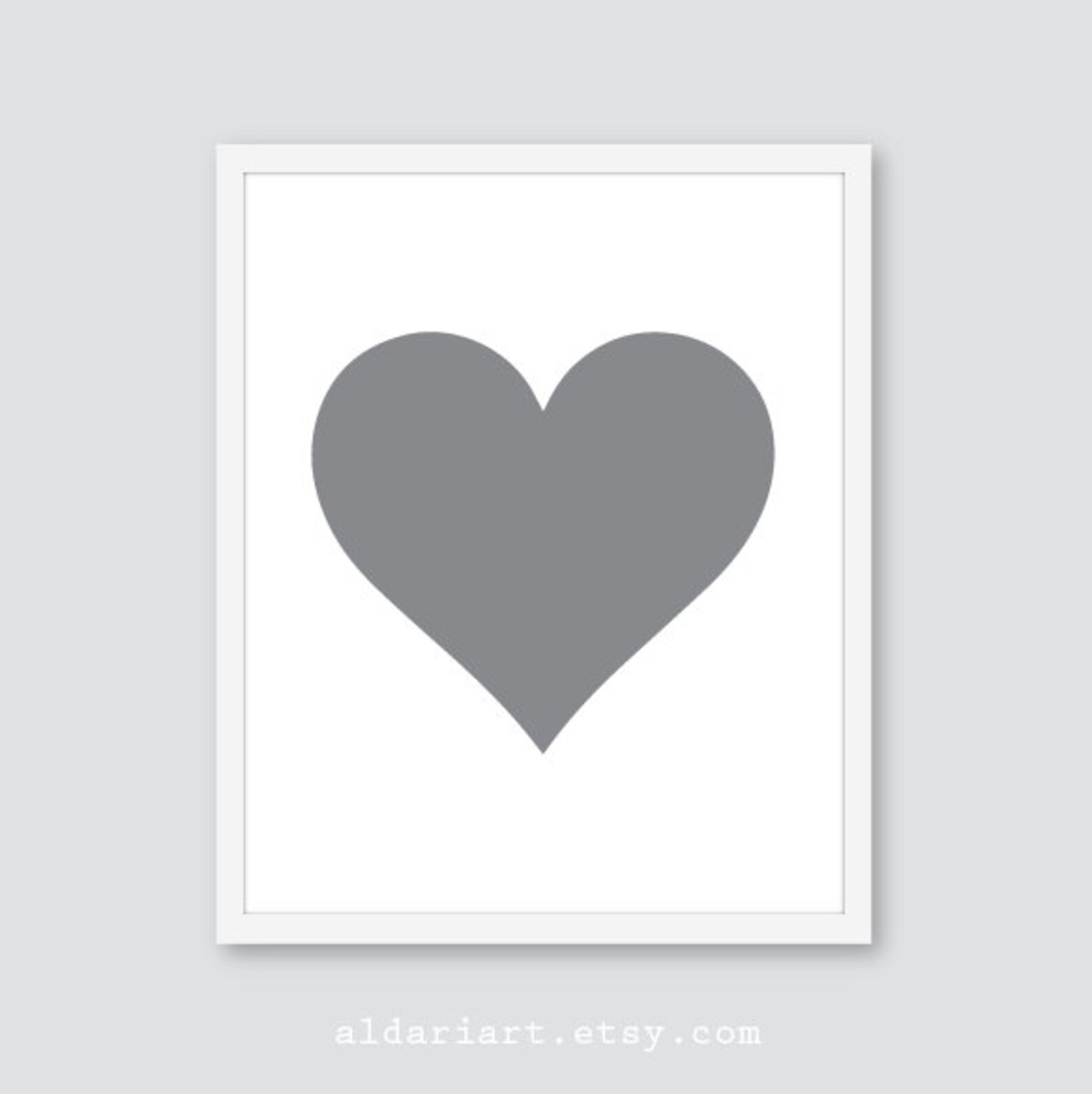 Heart Art Print, Heart Wall Art, Modern Heart Print, Heart Nursery Wall ...