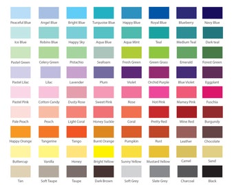Color Chart Sample - Etsy