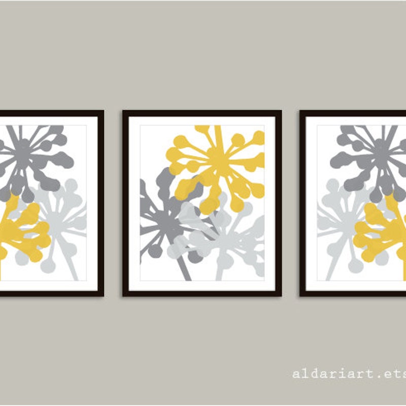 Modern Flower Art - Etsy