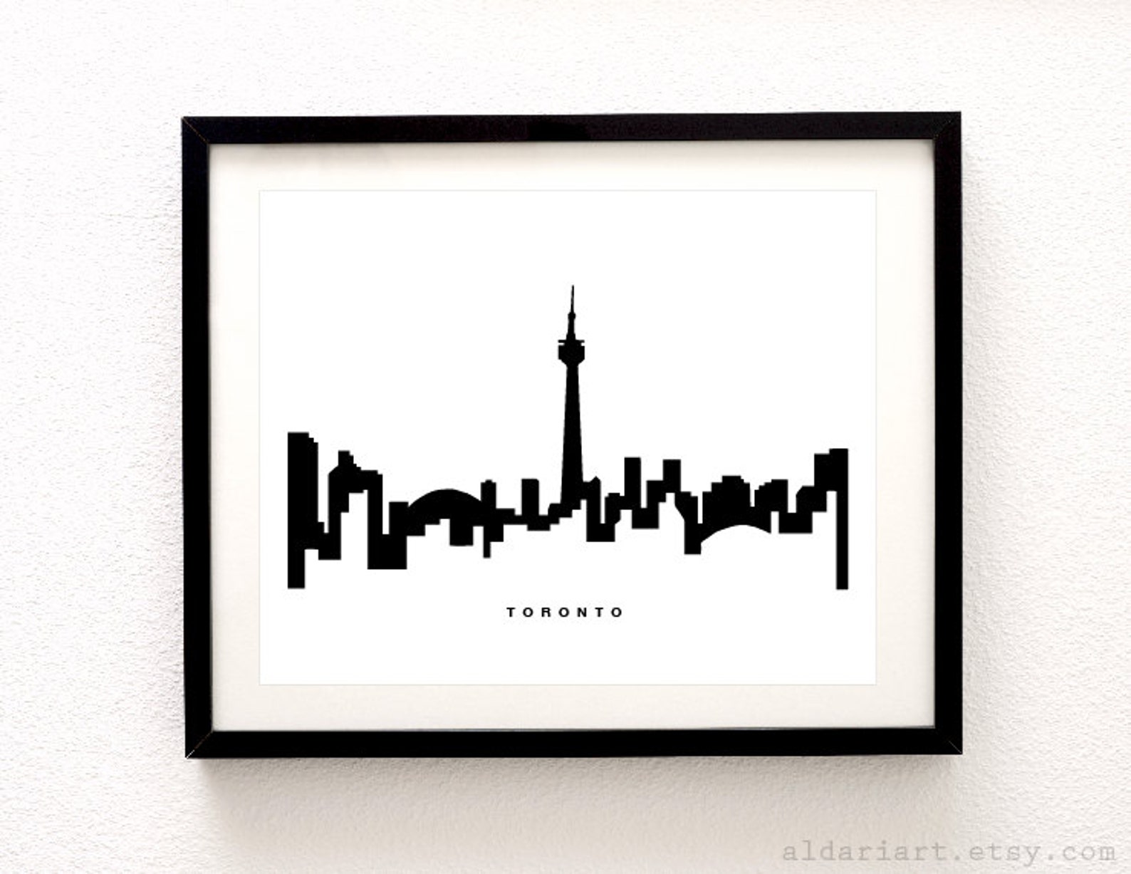 Toronto Skyline Print Toronto Cityscape Print Toronto Wall - Etsy