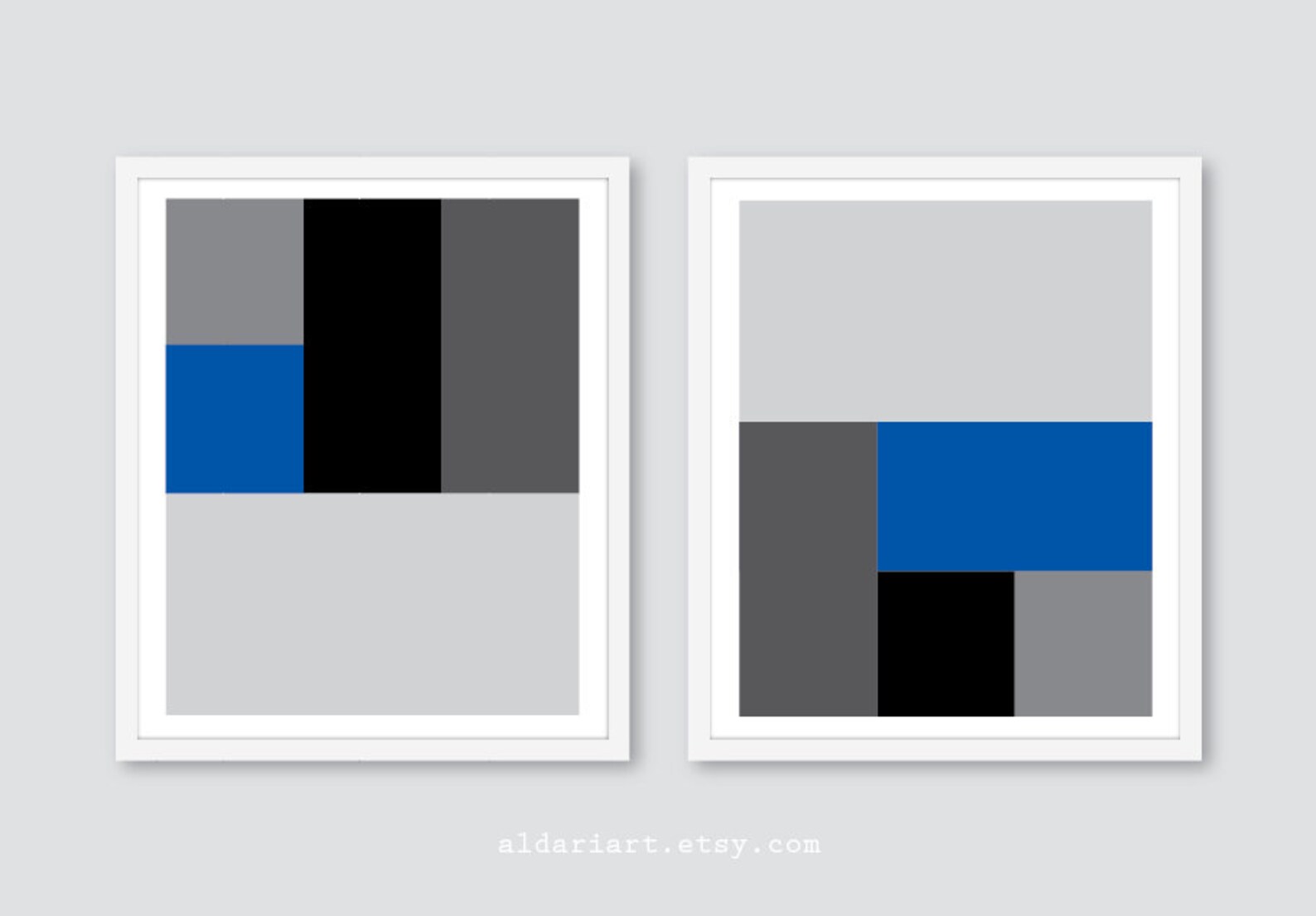 Colorblock Art Prints, Geometric Art Prints, Color Block Wall Decor ...