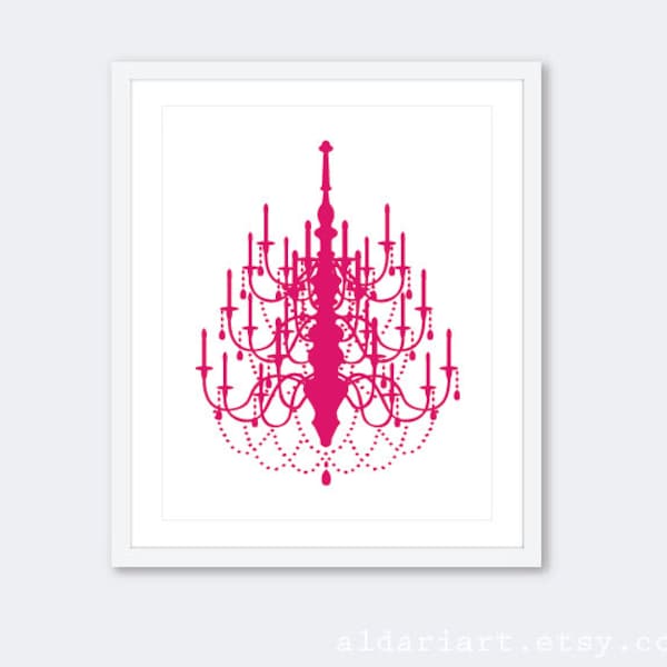 Pink Chandelier - Etsy