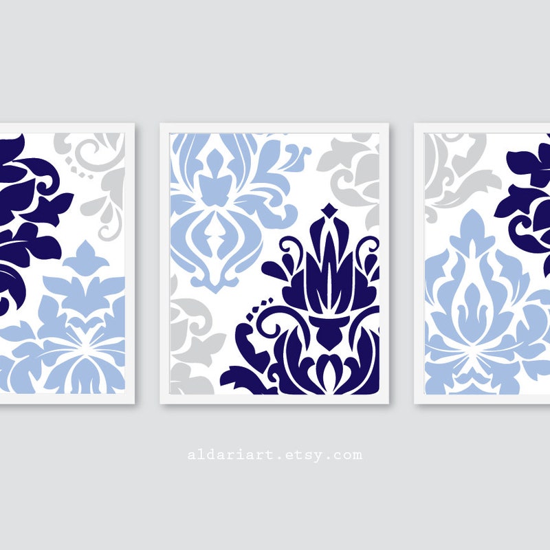 Damask Wall Decor - Etsy