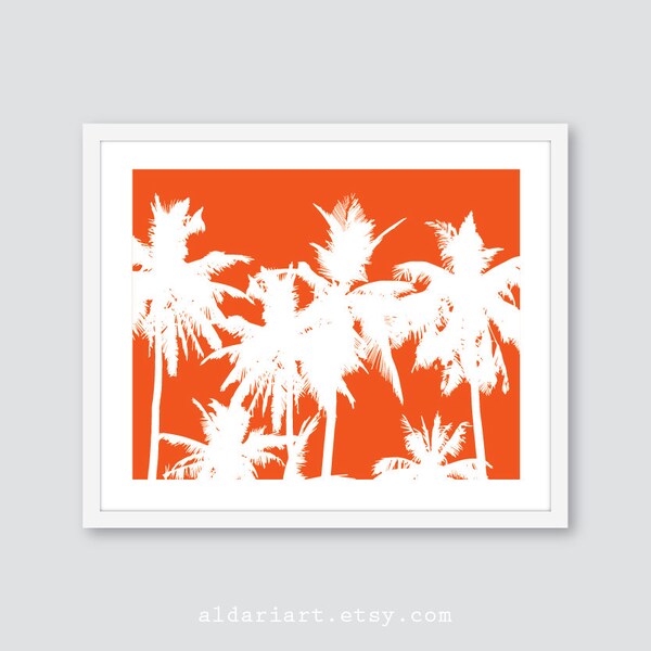 Palm Tree Art Print - Etsy