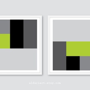 Colorblock Art Prints, Geometric Art Prints, Color Block Wall Decor ...