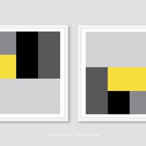 Colorblock Art Prints, Geometric Art Prints, Color Block Wall Decor ...