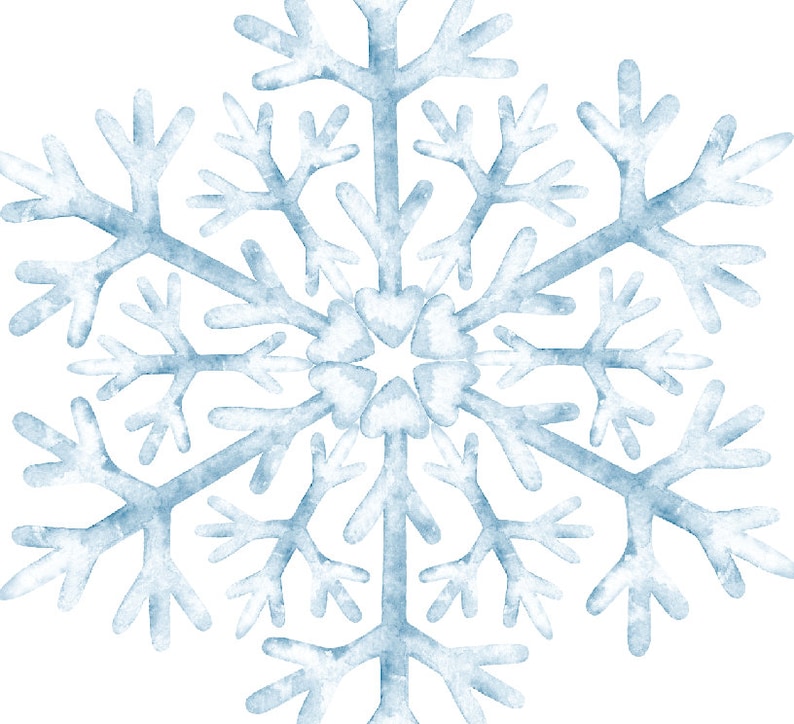 Snowflake Art Prints Watercolor Snowflake Wall Art Set of - Etsy