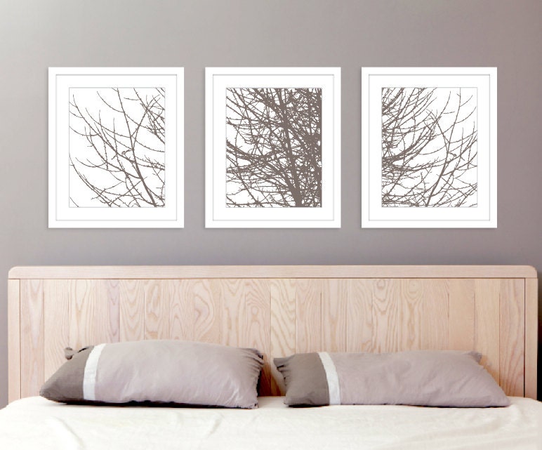 Tree Art Prints Set of 3 Prints Contemporary Tree Branches - Etsy
