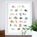 Nature Alphabet Poster / Science ABC Art Digital Printable | Etsy
