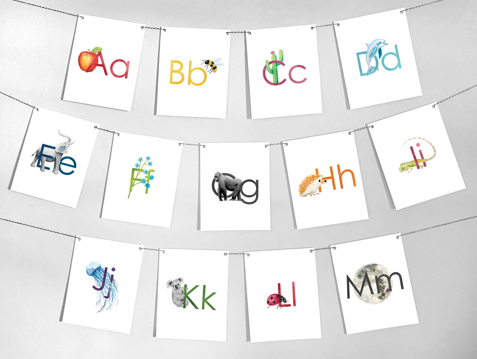 Nature / Science Alphabet Banner ABC Digital Printables With - Etsy