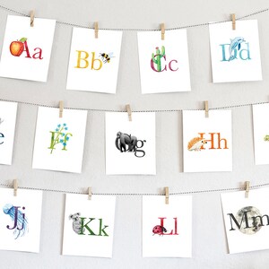 Nature Alphabet Flash Cards / Science ABC Flashcard Digital Printables ...