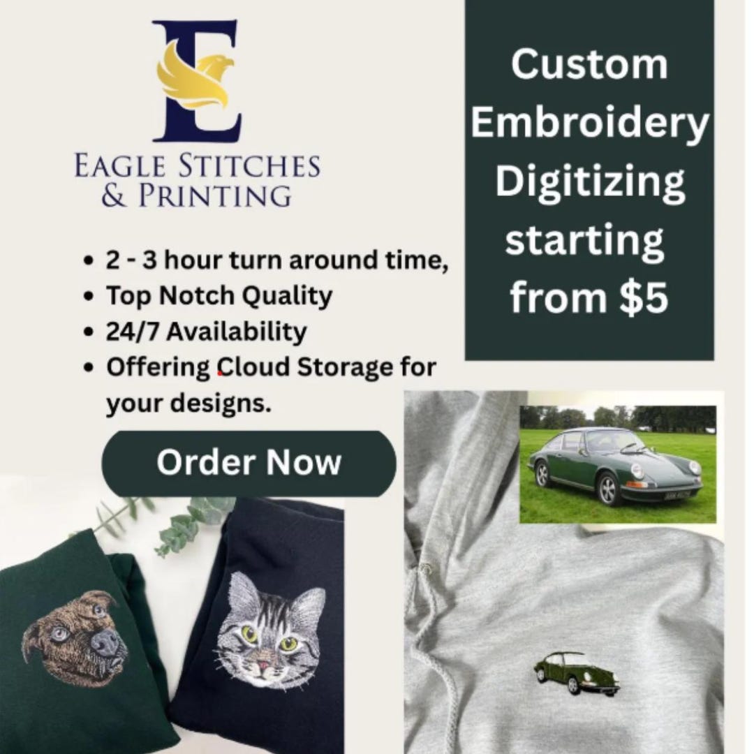 Custom Embroidery | Logo Digitizing | Live Image to Embroidery | Stitch ...