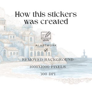 Vintage Travel Stickers Vacation PNG, Blue Watercolor Adventure Digital ...