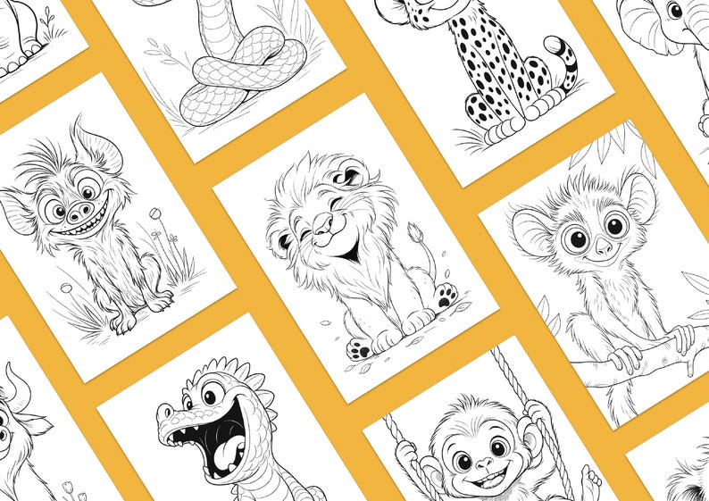 African Safari Memory Game for Kids | 16 Animal Matching Cards ...