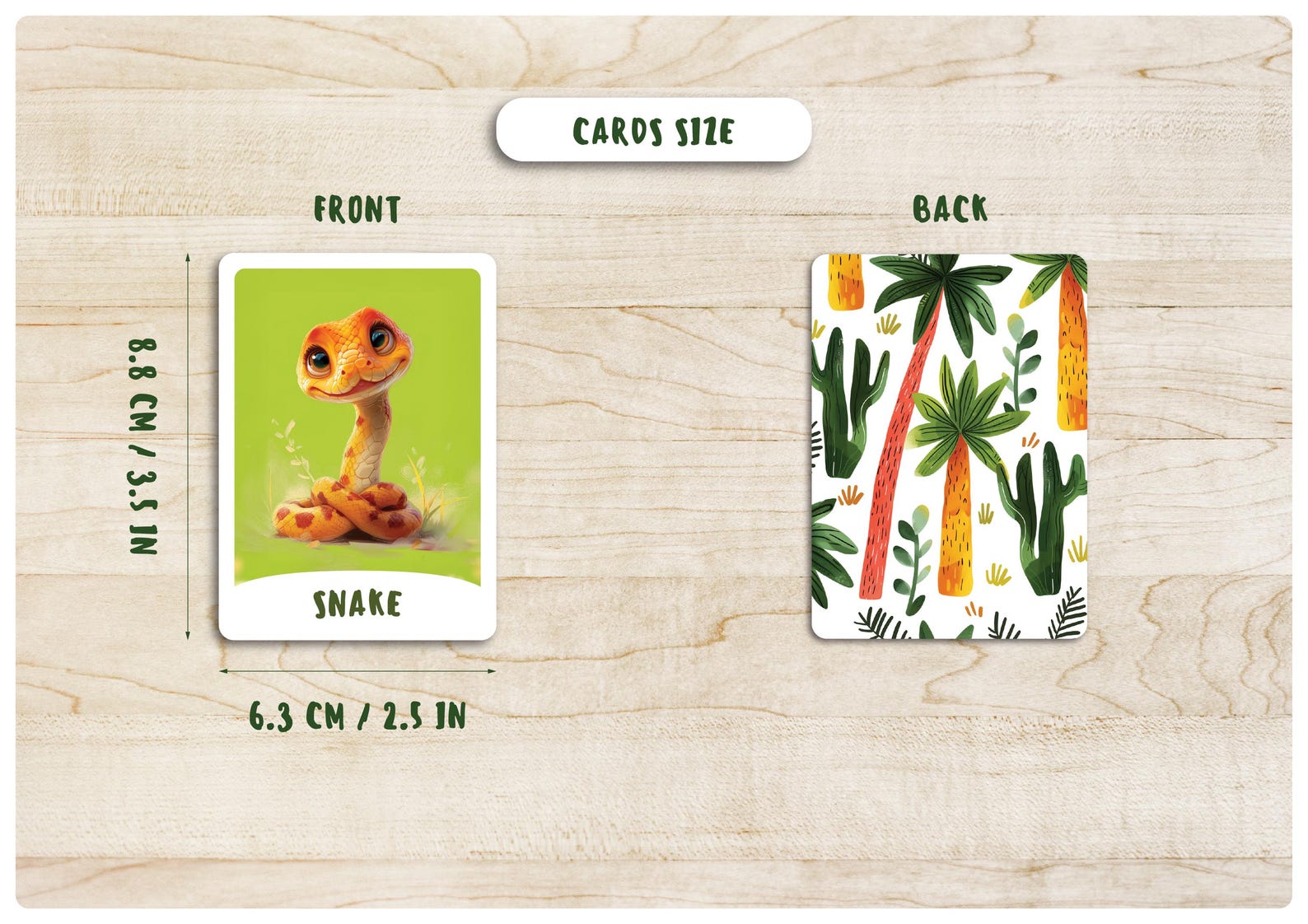 African Safari Memory Game for Kids | 16 Animal Matching Cards ...