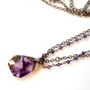 LP 2000 Atomic Amethyst Smooth Focal, Rosary Amethyst Chain, Amethyst ...
