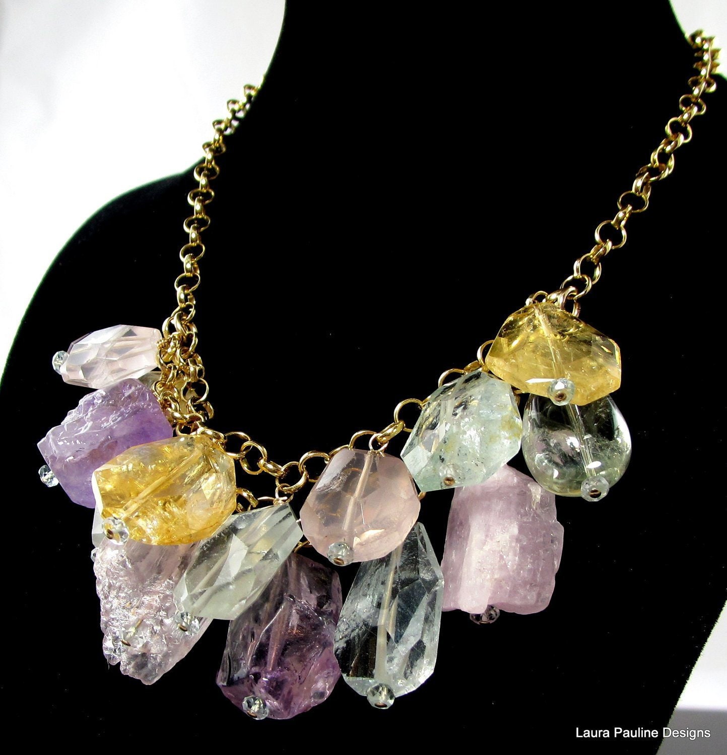 LP 548 Aquamarine, Natural Pink Kunzite, Citrine, Cape Amethyst,green ...