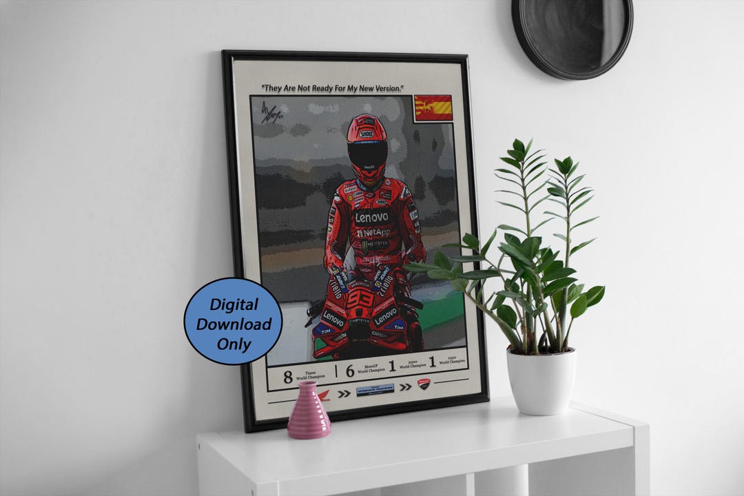 Marc Marquez 2025 Poster-motogp Printable Wallart-digital Download ...