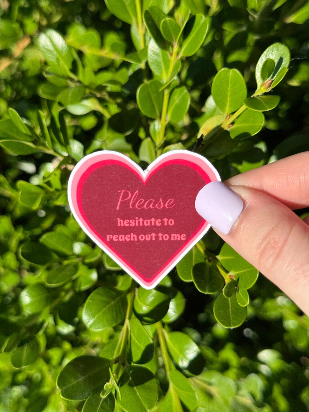 Funny "please Hesitate to Reach Out" Sticker - Laptop, Kindle, Planner ...