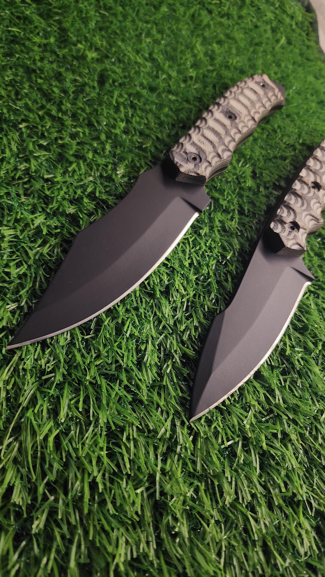 Unique Twin Knife Set, Hand-forged High-carbon Steel – Rustic Outdoor ...