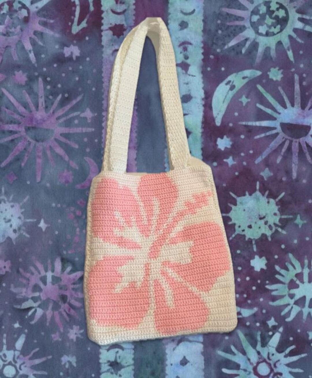 Hibiscus Flower Tote Bag - Etsy