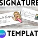 Bitmoji Email Signature Template: Customizable Canva Design (digital ...