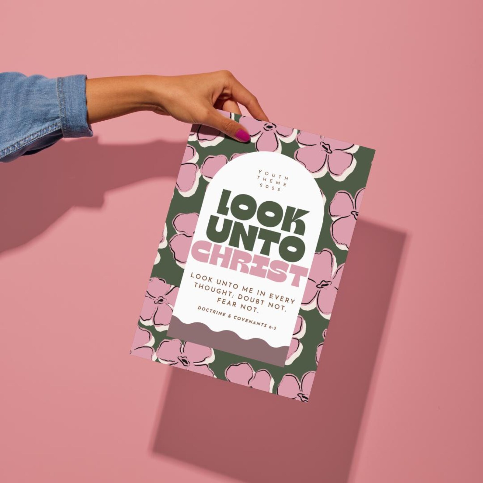 2025 LDS Youth Theme Look Unto Christ Printable Digital Art Young Women ...