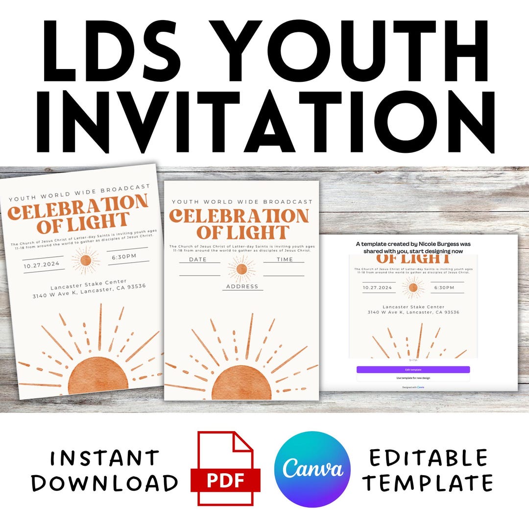 LDS Youth Invitation | Celebration of Light | Broadcast | Mormon ...