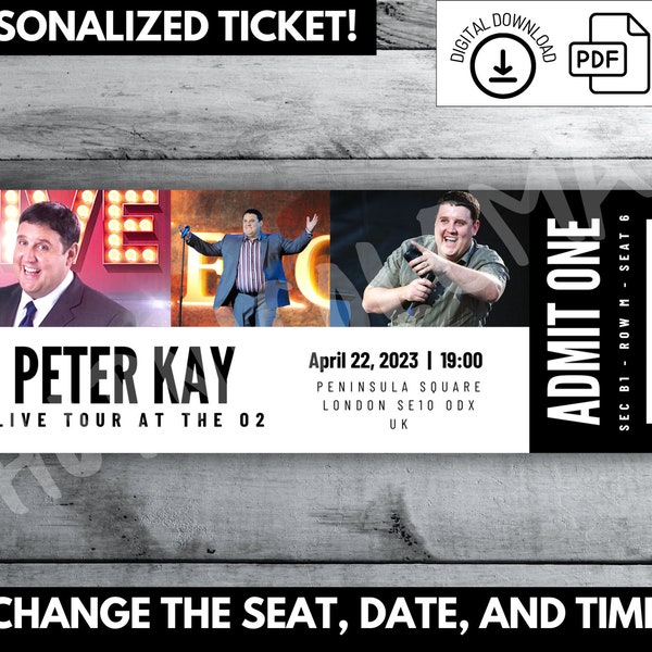 Peter Kay Keepsake - Etsy