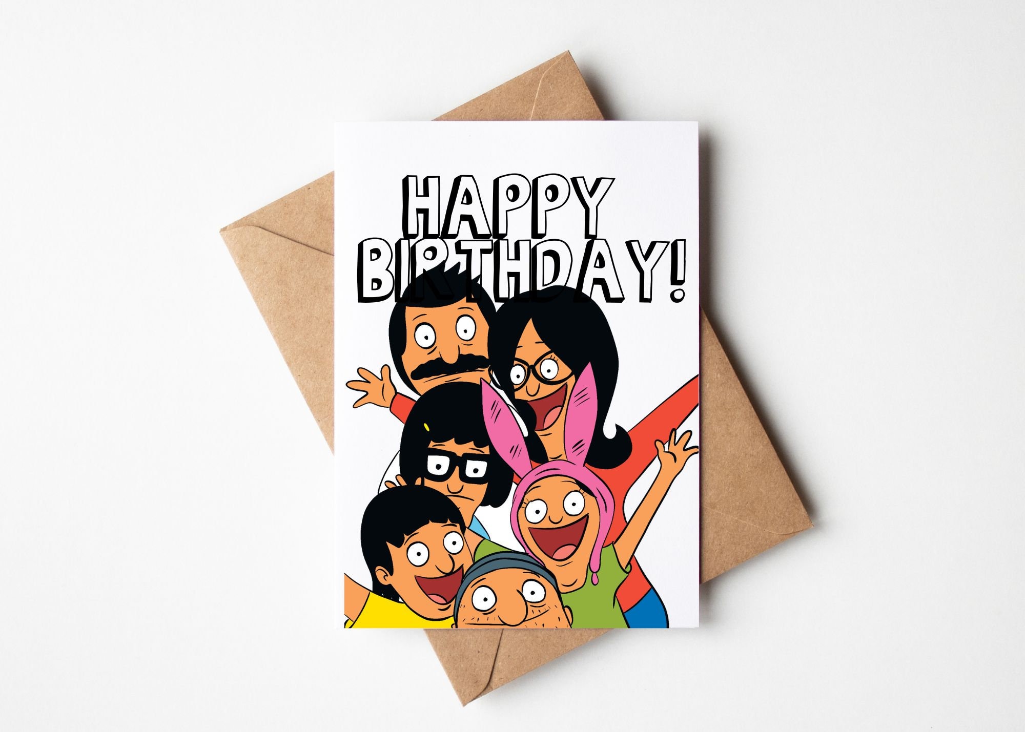 Bobs Burgers Birthday Card Bobs Birthday The Benchers Louise Belcher