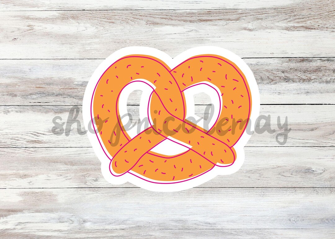 Soft Pretzel Sticker | Water Bottle Stickers | Best Friend Gifts ...