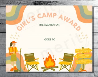 Girl's Camp Awards With Candy - Etsy