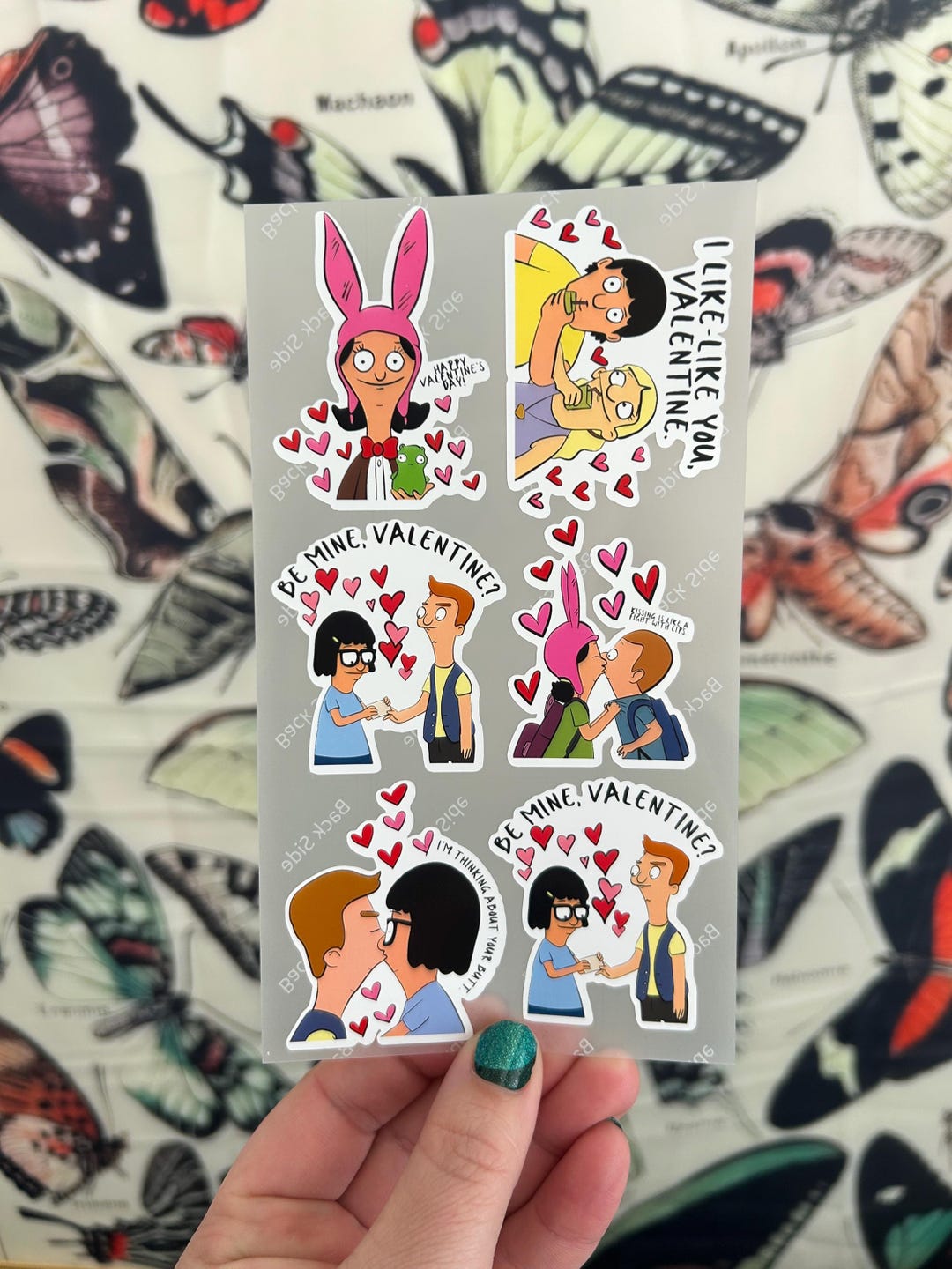 Valentine’s Day Cartoon Love Stickers | Cute Funny Valentine Stickers ...