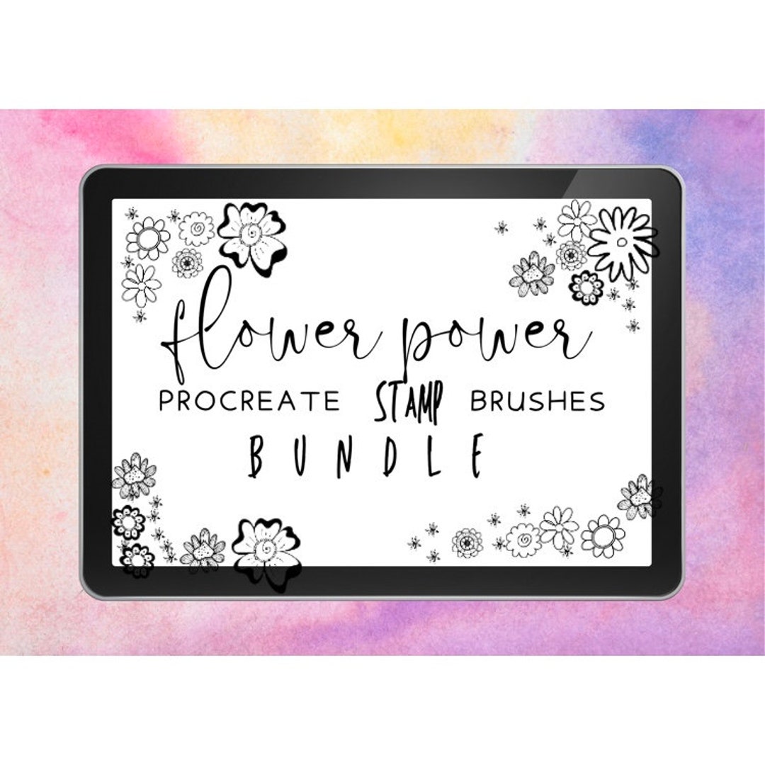 Flower Procreate Stamp Pattern Brushes Bundle Kit - Etsy